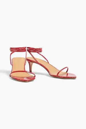 Isabel Marant Aridee Snake-effect Leather Sandals