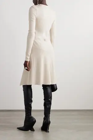Isabel Marant Étoile Devane Asymmetric Knitted Midi Dress
