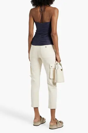 Isabel Marant Étoile Evalia Cropped Cotton-twill Straight-leg Pants