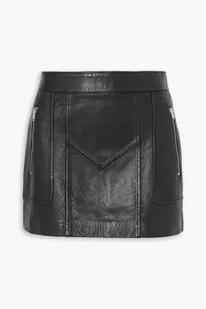 Isabel Marant Étoile Azizae' Crinkled Leather Mini Skirt