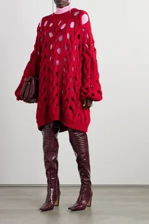 Isabel Marant Étoile Ella Oversized Open-knit Sweater