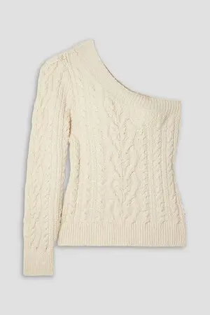Isabel Marant Blaine One-shoulder Sweater - Ecru