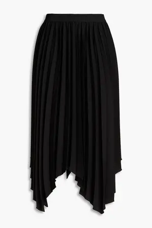 Asymmetric Crepe Midi Skirts