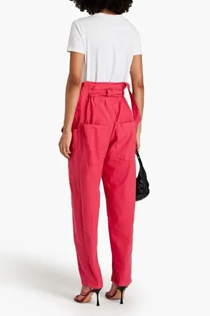 Isabel Marant Ekla Linenblend Ripstop Tapered Pants