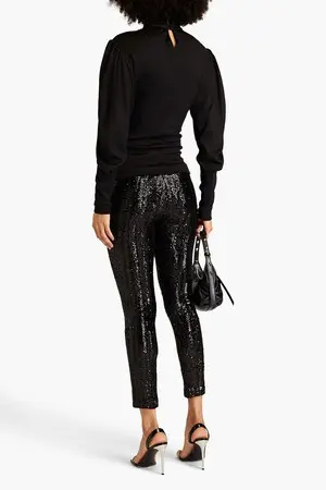 Isabel Marant Sequin-embellished Tulle Skinny Pants