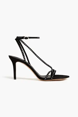 Isabel Marant Crystal-embellished Suede Sandals