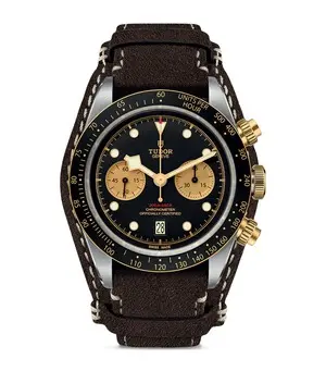 TUDOR Stainless Steel Strap Watch - Black