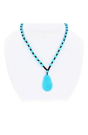 DONATELLO GIAN Turqurenite Long Necklace - Turquoise