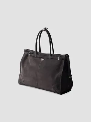 Prada Suede Tote Bag
