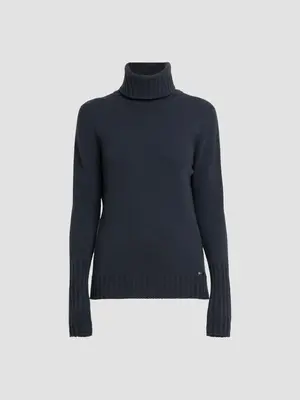 Kiton Cashmere Turtleneck Sweater - Blue