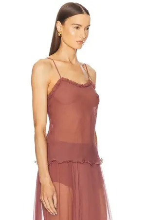Chloé Tulle Tank Top