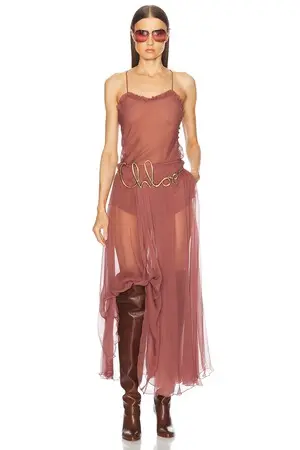 Chloé Tulle Tank Top