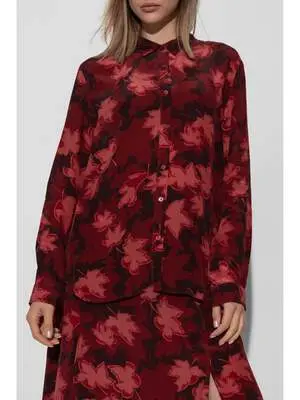 Maison Kitsuné Leaf-print Shirt