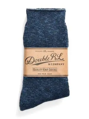 Ralph Lauren Looped Crew Socks - Blue