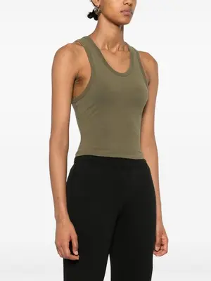 ENTIRE STUDIOS Cropped Tank Top - Green