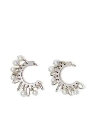 Emilio Pucci Hoop Earrings - Silver