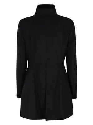 FAY Virginia Thigh-length Wool Coat - Black