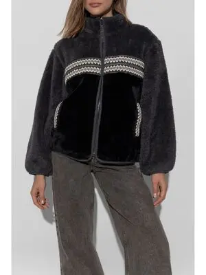 UGG Marlene Funnel-neck Fleece Jacket - Black