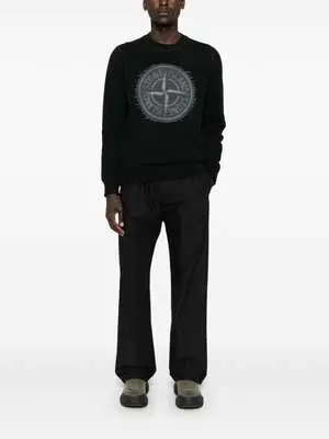 Stone Island Organic-cotton Jersey Sweatshirt - Black