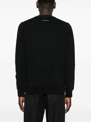 Stone Island Organic-cotton Jersey Sweatshirt - Black