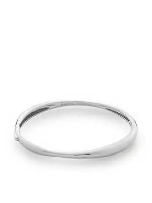 Monica Vinader Nura Asymmetric Thin Bangle - Silver