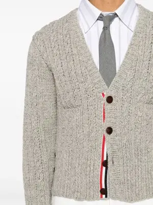 Thom Browne Chunky-knit Wool Cardigan