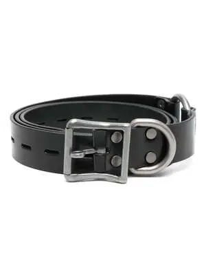 Martine Rose Leather Belt - Black