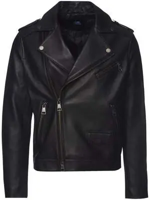 Karl Lagerfeld Leather Biker Jacket