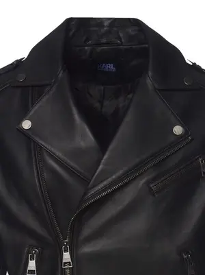 Karl Lagerfeld Leather Biker Jacket