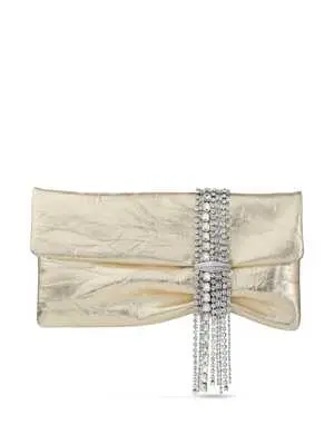 JIMMY CHOO Metallic Leather Zandra Clutch