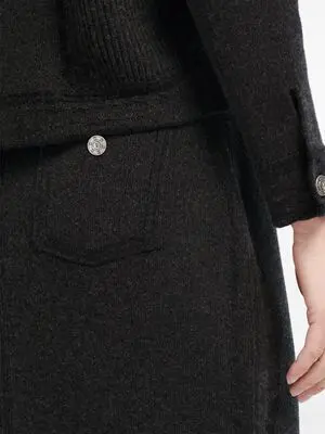 BARRIE Knitted Midi Skirt - Black
