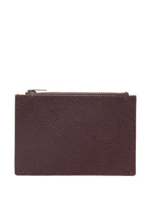 DOUCAL'S Leather Card Holder - Red