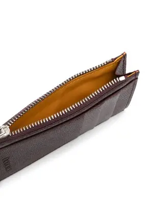 DOUCAL'S Leather Card Holder - Red