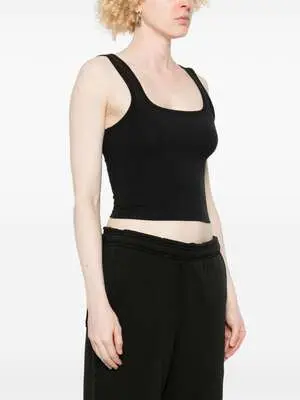 ENTIRE STUDIOS Square Neck Tank Top - Black