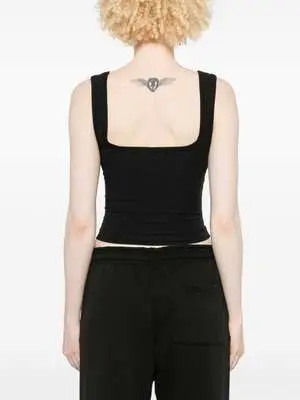 ENTIRE STUDIOS Square Neck Tank Top - Black