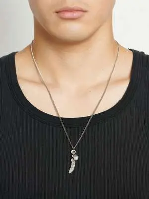 Emanuele Bicocchi Piuma Pendant Pearl Necklace