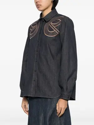 Elie Saab Denim Shirt