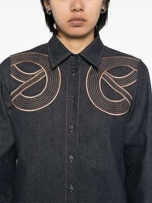 Elie Saab Denim Shirt