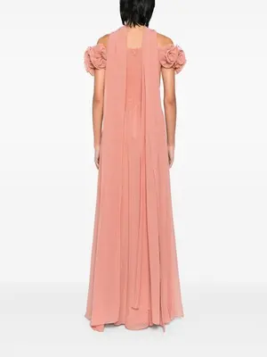 Elie Saab Silk Off-shoulder Dress