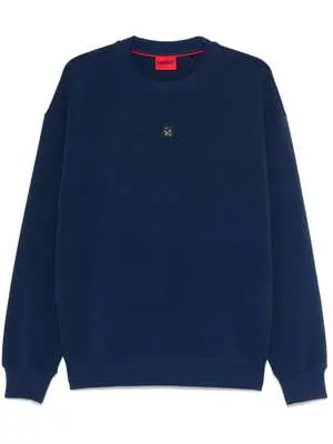 Hugo Logo-patch Sweatshirt - Blue