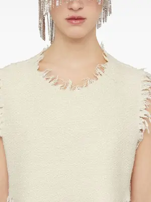 JIL SANDER Layered Wool-silk Blend Dress