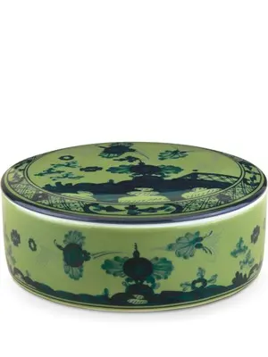 GINORI 1735 Oriente Italiano-motif Trinket Box - Green
