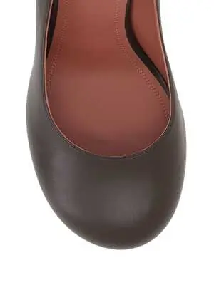 Amina Muaddi 95mm Iris Pyramid-heel Pumps - Brown