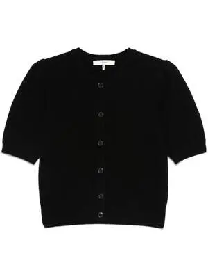 FRAME Short-sleeve Cardigan - Black