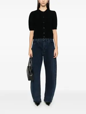 FRAME Short-sleeve Cardigan - Black