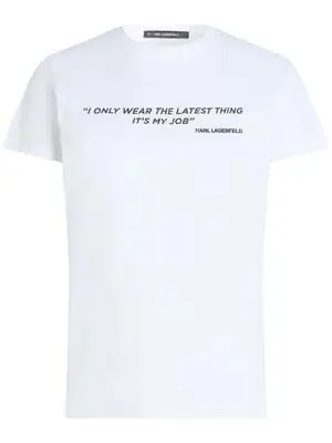 Karl Lagerfeld Quote T-shirt - White