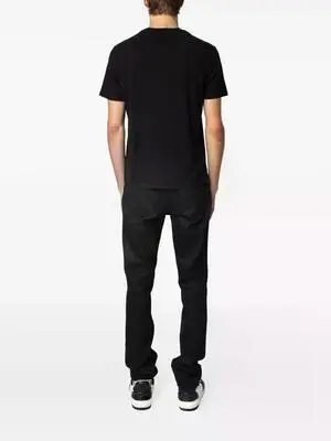 Zadig&Voltaire Logo-embroidered Organic Cotton T-shirt