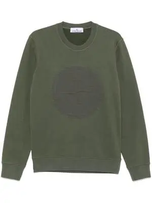 Stone Island Organic Cotton Jersey Sweatshirt - Green