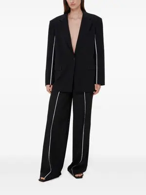 A.M.G. Contrasting-trim Trousers