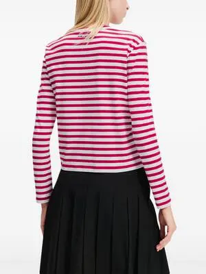 Karl Lagerfeld Ikon Stripe-print T-shirt - Red